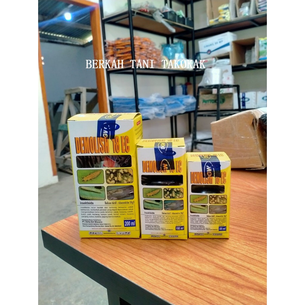 Jual Insektisida DEMOLISH 18EC Racun-Obat Hama Ulat-dll Tanaman Demolis ...