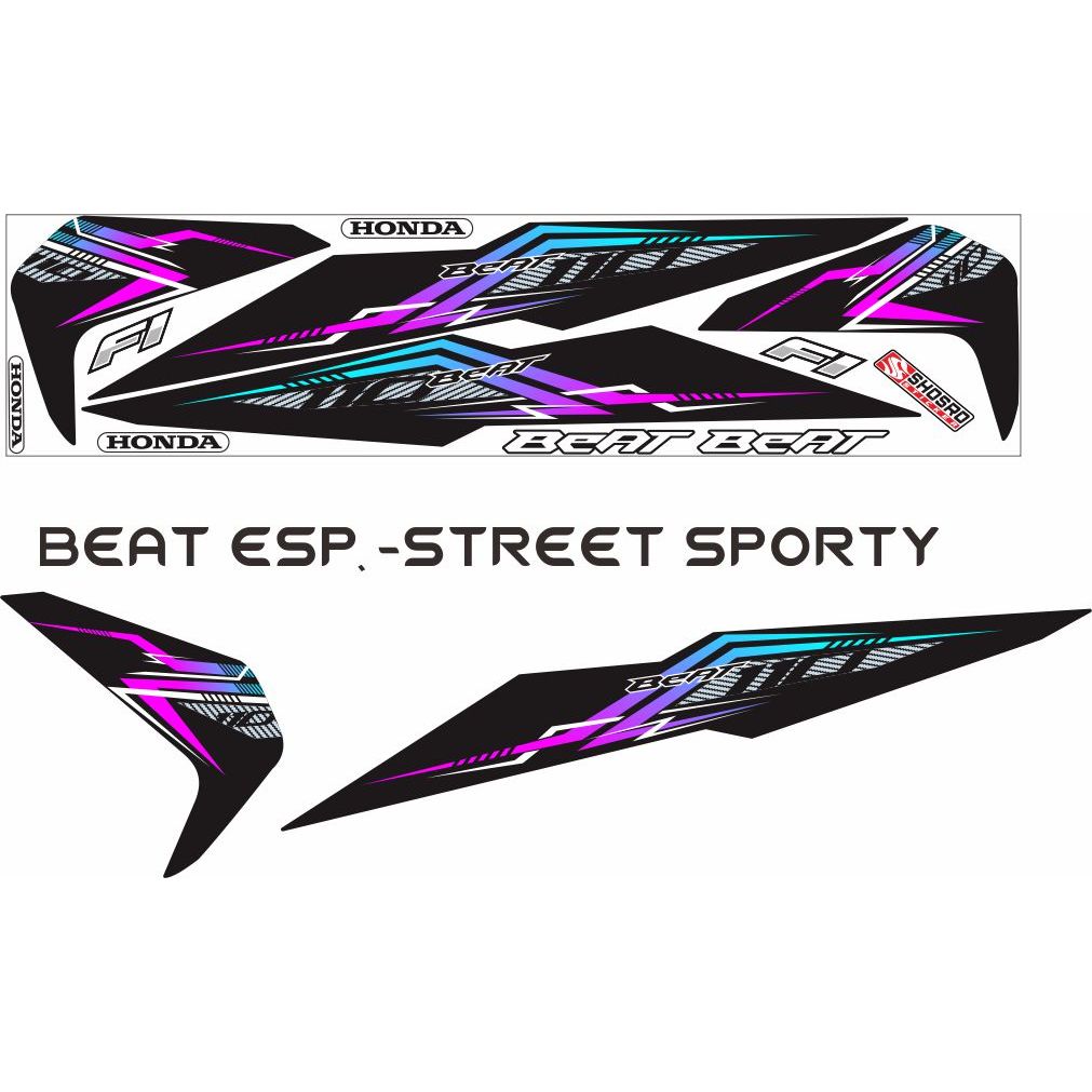 Jual DECAL STRIPING LIS BODY MOTOR BEAT ESP 2017 -2018 TIPE DONAT ...