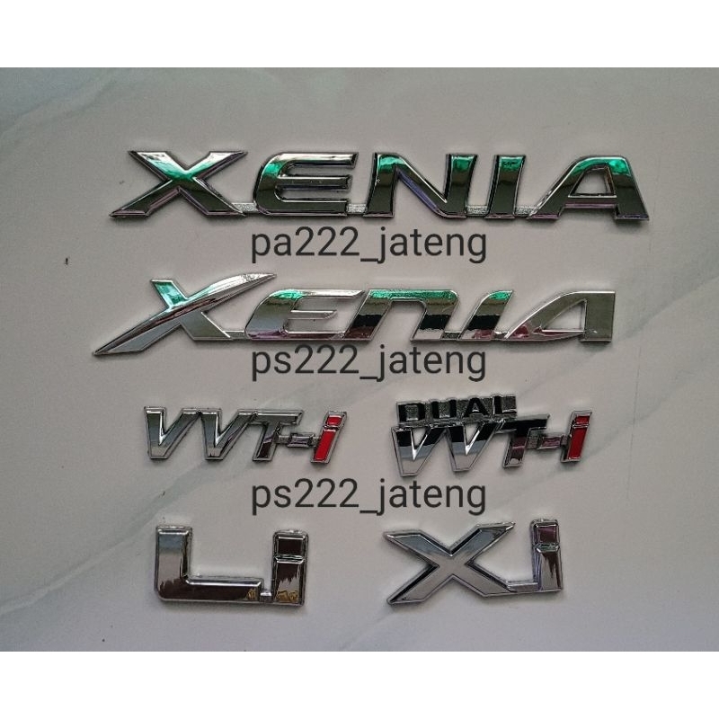 Jual Emblem xenia lama xenia new/emblem logo vvti /dual vvti li xi ...