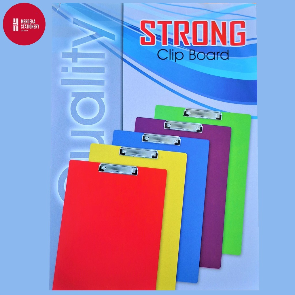 Jual Clipboard/Clip Board/Papan Jalan/Ujian/Dada Plastik Strong Folio ...