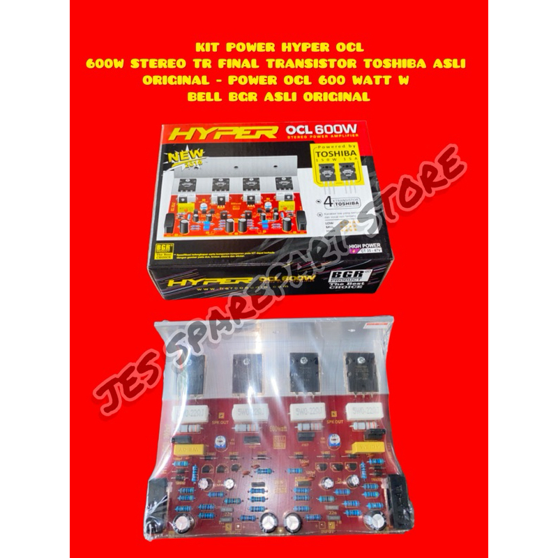 Jual KIT POWER HYPER OCL 600W STEREO TR FINAL TRANSISTOR TOSHIBA ASLI ORIGINAL - POWER OCL 600 ...
