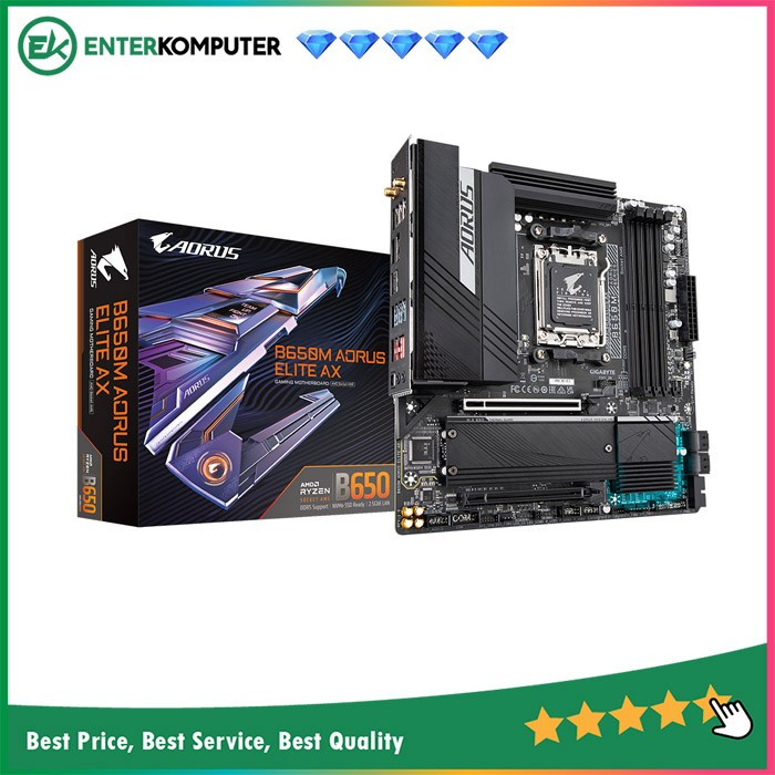 Jual Gigabyte B650M Aorus Elite AX - AM5 AMD B650 DDR5 USB3.2 ...