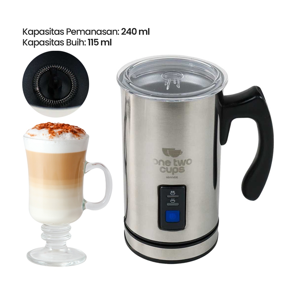 Jual Electric Milk Frother Pembuat Busa Susu Kopi Latte Cappucino 500W ...