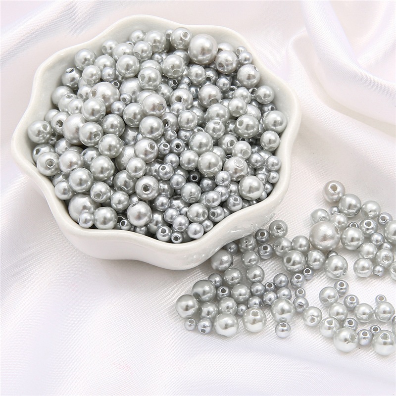 Jual 150pcs Manik Mutiara Kilau 3-8mm Mix Manik Kaca Bulat Bumi Bahan ...
