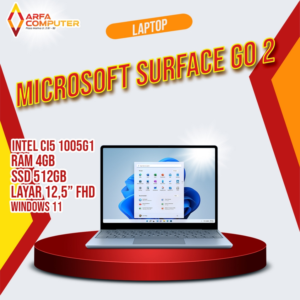 Jual LAPTOP Micosoft Suface Go 2 (4/512/12,5"FHD) FREE MOUSE | Shopee ...
