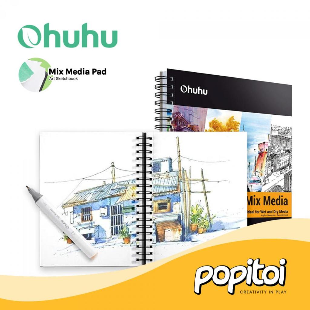 Jual OHUHU Mix Media Pad Sketchbook Buku Gambar Notebook Sketsa ...