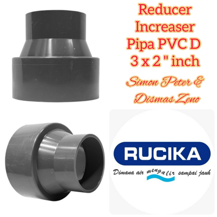 Jual RUCIKA Reducer Vlok Sock PVC D 3 x 2 inch 3x2" utk Air Bersih ...
