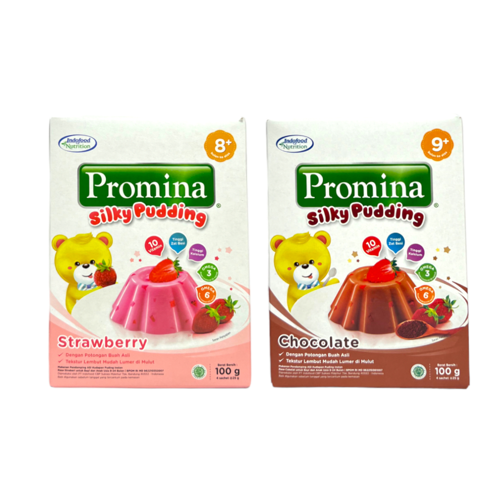 Jual Promina Silky Puding Rasa Coklat dan Strawberry 100gram / Promina ...