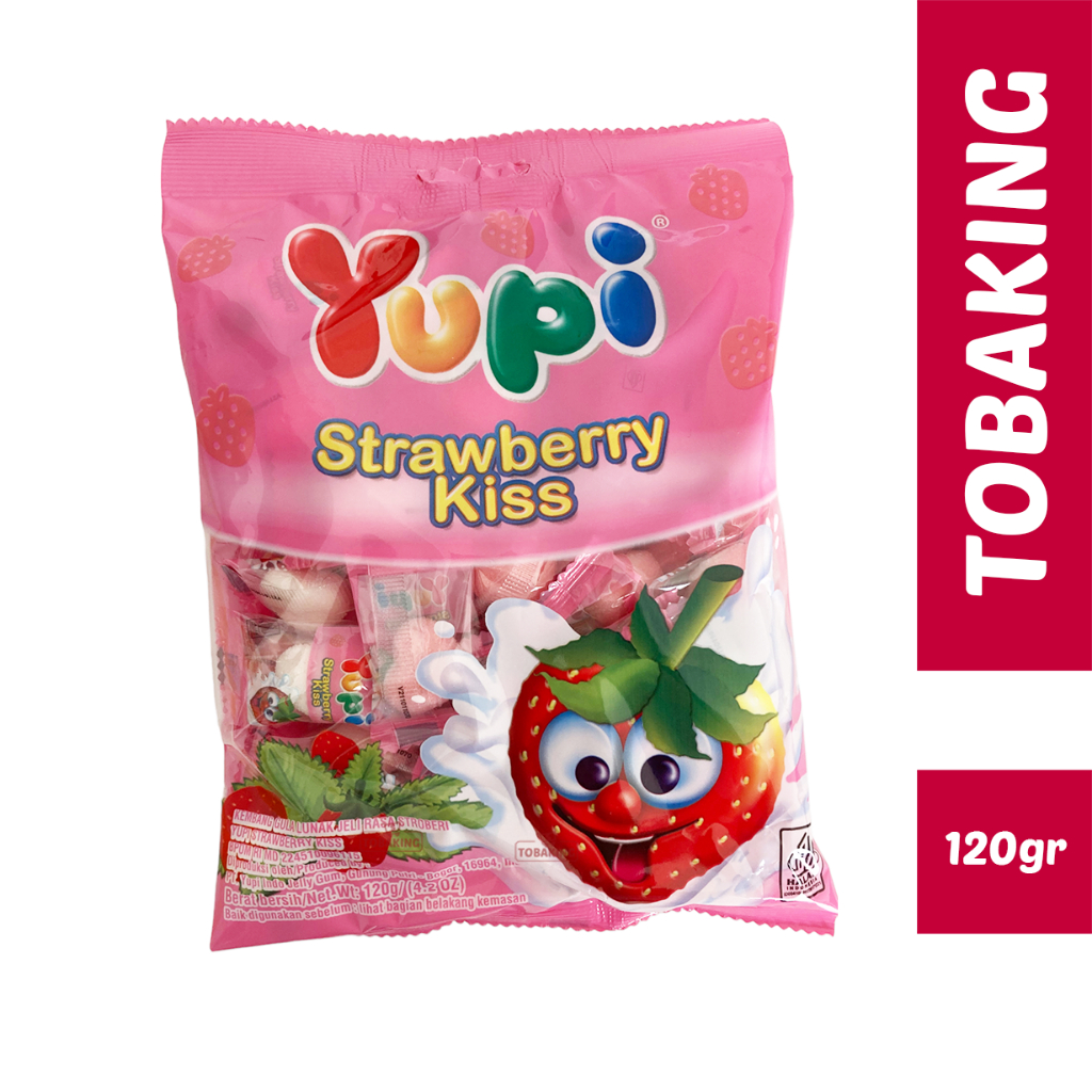 Jual Permen Yupi Mango Strawberry Kiss Fruity Puff | Shopee Indonesia
