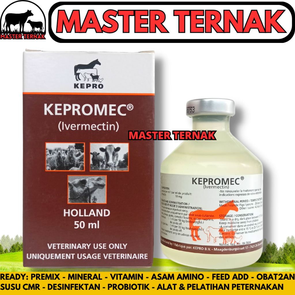 Jual KEPROMEC INJ 50 ML - Obat Cacing Gudig Gudik Scabies Kutu Gurem ...