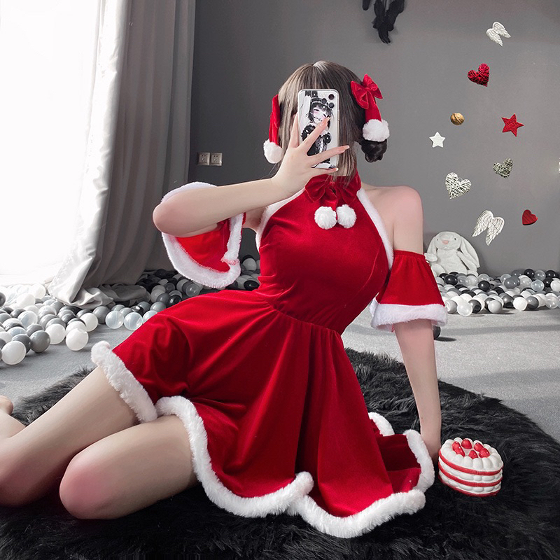Jual Crystal Dress Cosplay Santa / Cosplay Merry Christmas / Kostum ...
