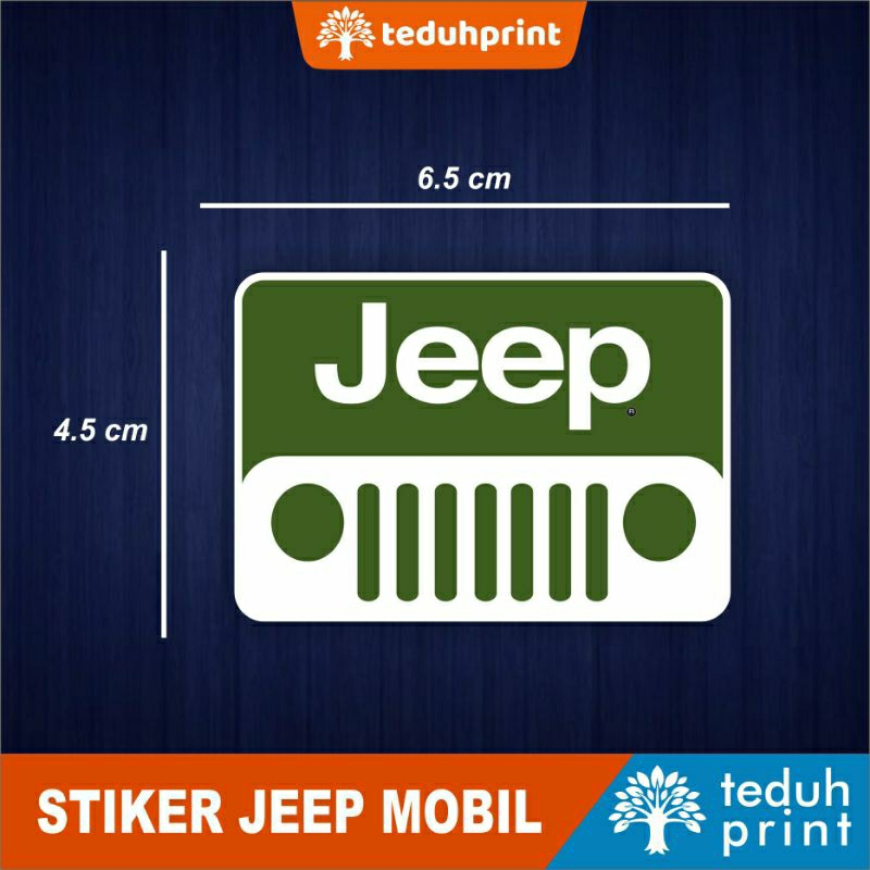 Jual Sticker Stiker JEEP Waterproof / Stiker Mobil Jeep / Stiker Logo ...