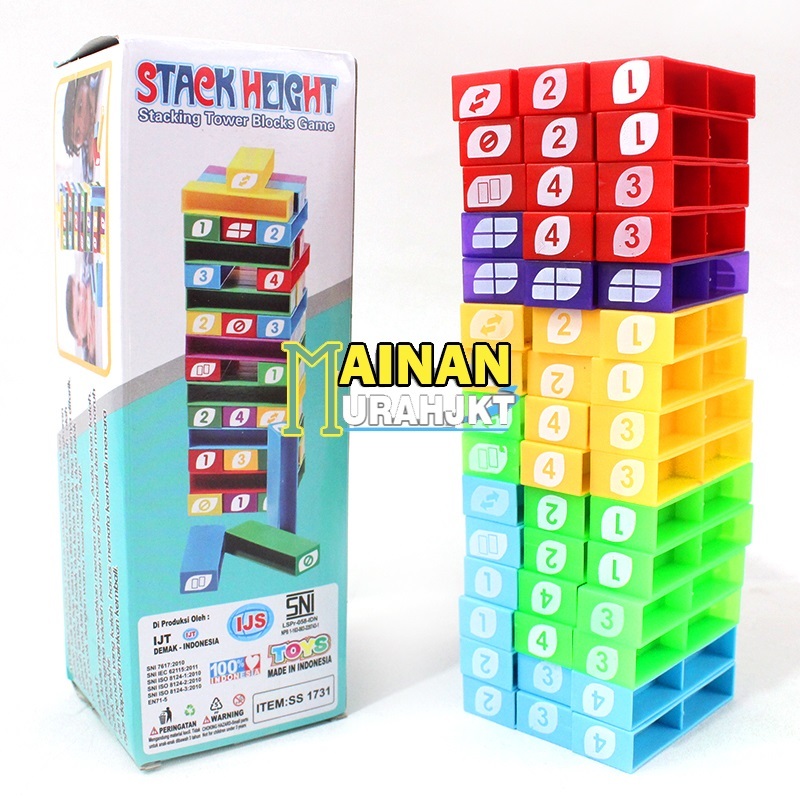 Jual MAINAN ANAK MURAH SS1731 SUSUN STACK HEIGHT MINI STACKING TOWER ...