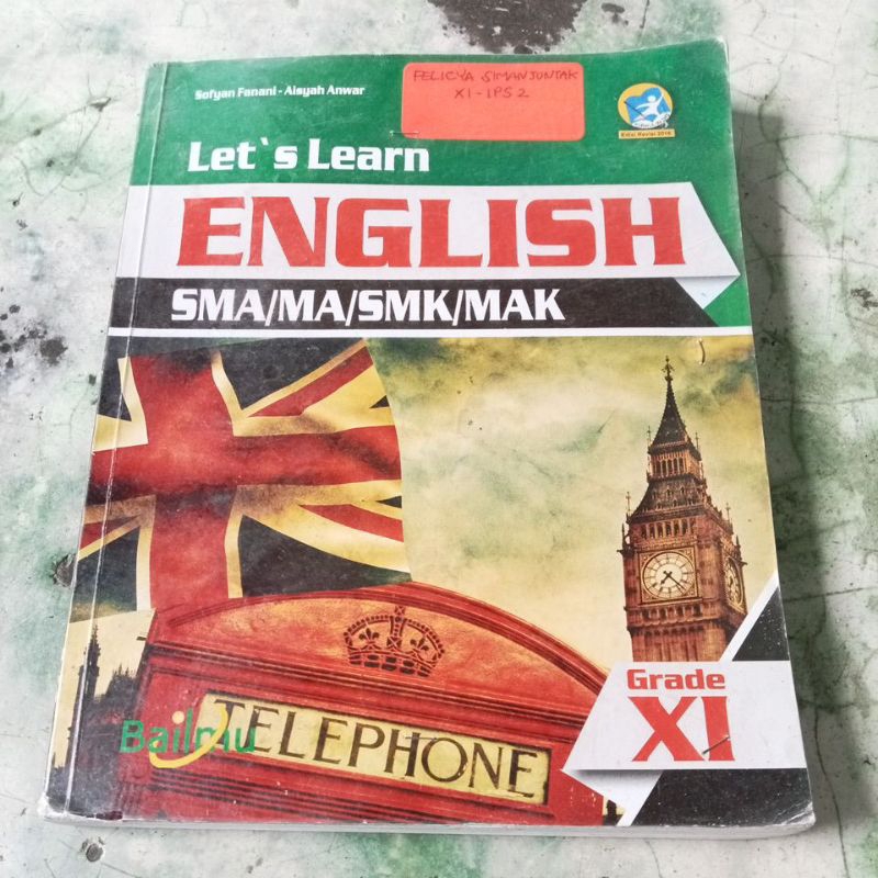 Jual BUKU ORI LET'S LEARN ENGLISH KELAS 2 SMA PENERBIT BAILMU | Shopee Indonesia