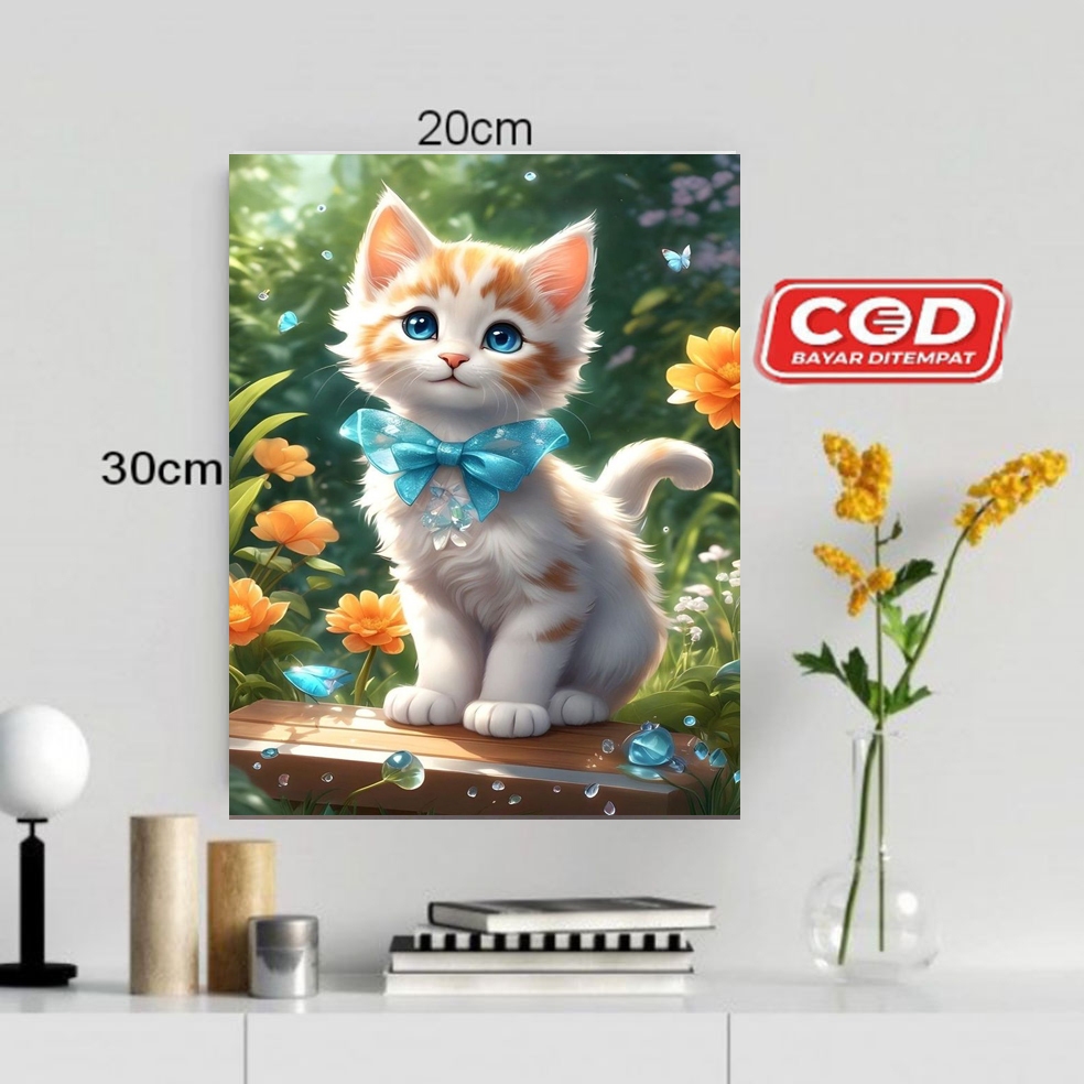 Jual HIASAN DINDING TEMA GAMBAR KUCING/POSTER KAYU GAMBAR KUCING/POSTER ...