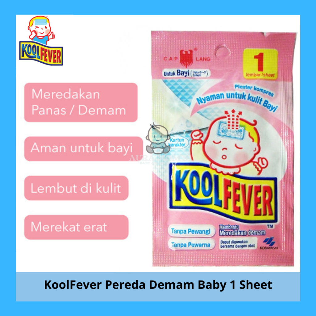 Jual KOOLFEVER BAYI / plester kompres demam BAYI - 1 sachet | Shopee ...