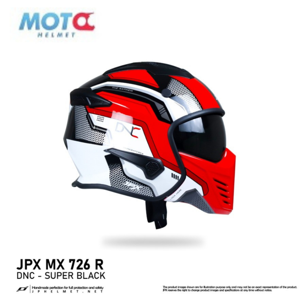 Jual Helm JPX Full Face Mx-726R - DNC | Shopee Indonesia