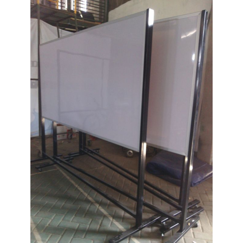 Jual Papan Tulis Whiteboard 120x240 cm Standing | Shopee Indonesia