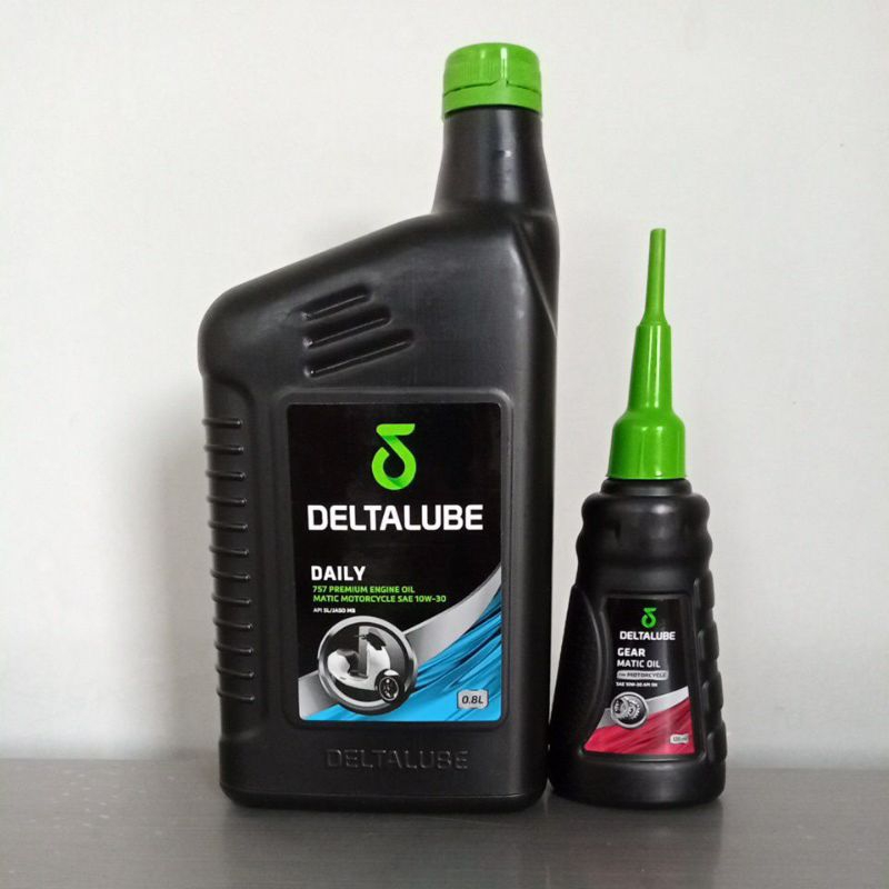 Jual DELTALUBE DAILY 757 PREMIUM ENGINE OIL MATIC MOTOR CYCLE SAE 10W ...