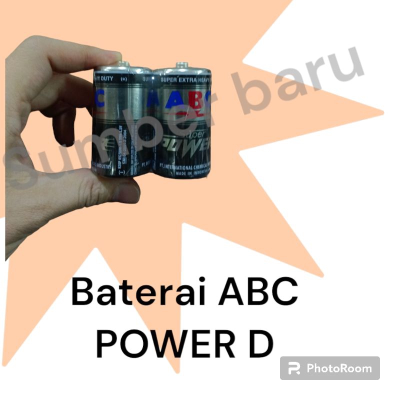 Jual Baterai ABC RD 20 SIZE D POWER isi 2 buah | Shopee Indonesia