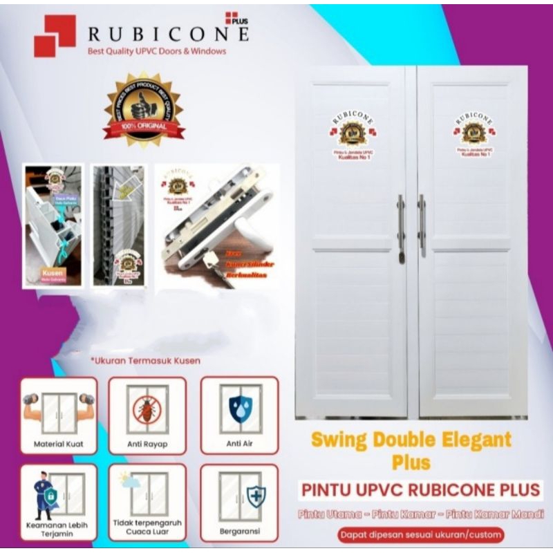 Jual PINTU UPVC Rubicone Plus - Swing Double Elegant | Shopee Indonesia