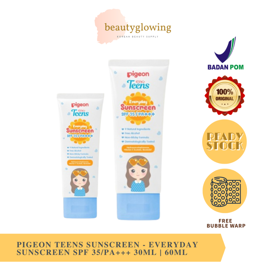 Jual PIGEON TEENS SUNSCREEN - EVERYDAY SUNSCREEN SPF 35/PA+++ 30ML ...