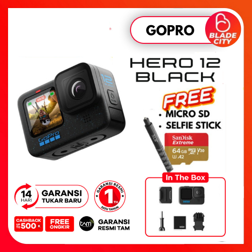 Jual Gopro Hero 12 Action Camera 4K Waterproof Go Pro Hero 12 Black ...