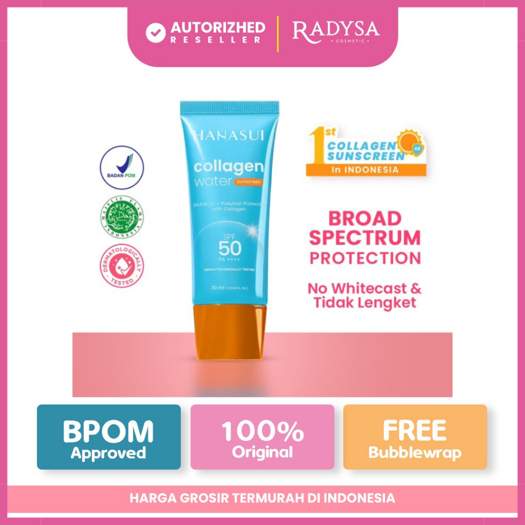Jual RADYSA - Hanasui Collagen Water Sunscreen SPF 50PA+++ | Shopee Indonesia