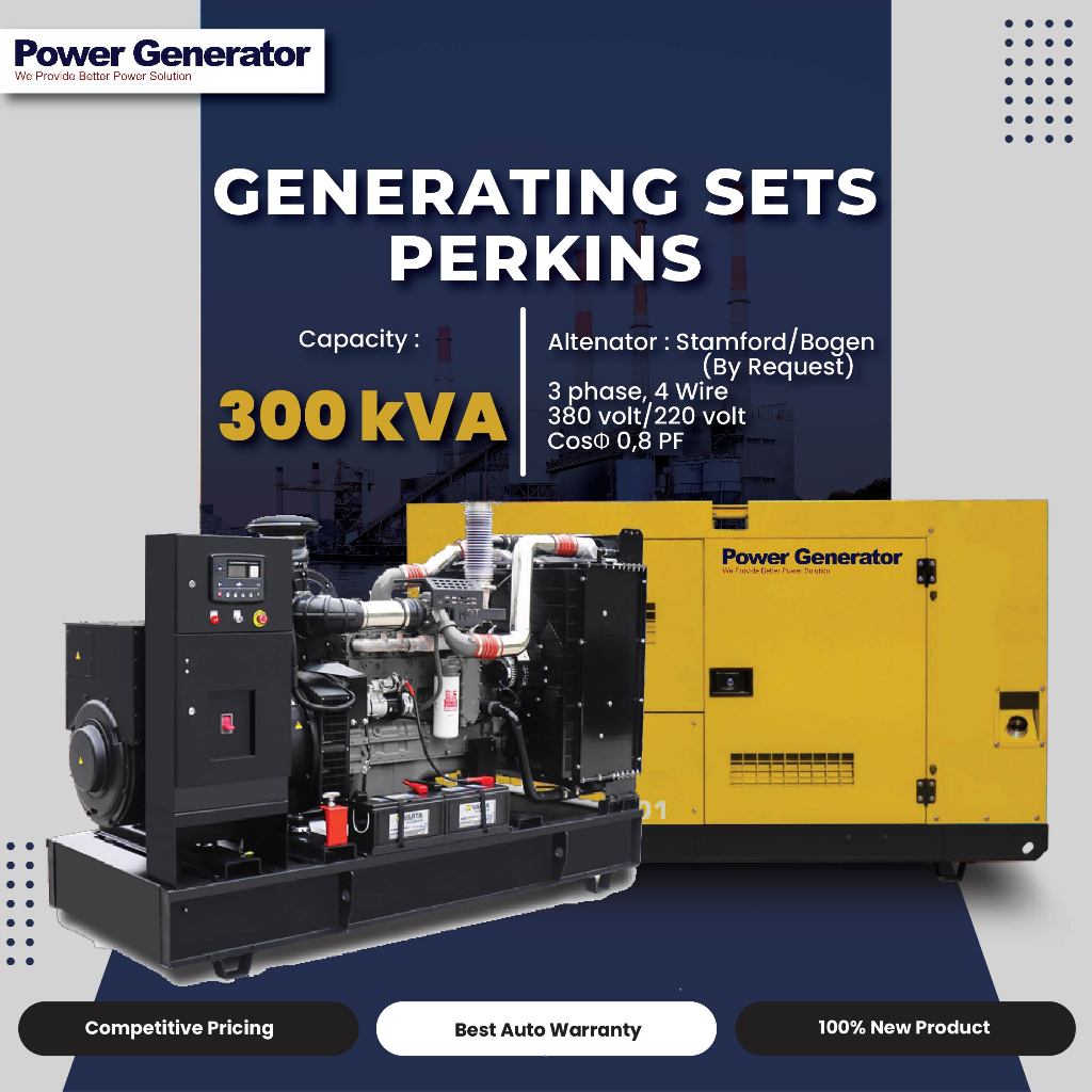 Jual Genset 300 kVA Perkins - Open & Silent - Genset Power Indo Power ...