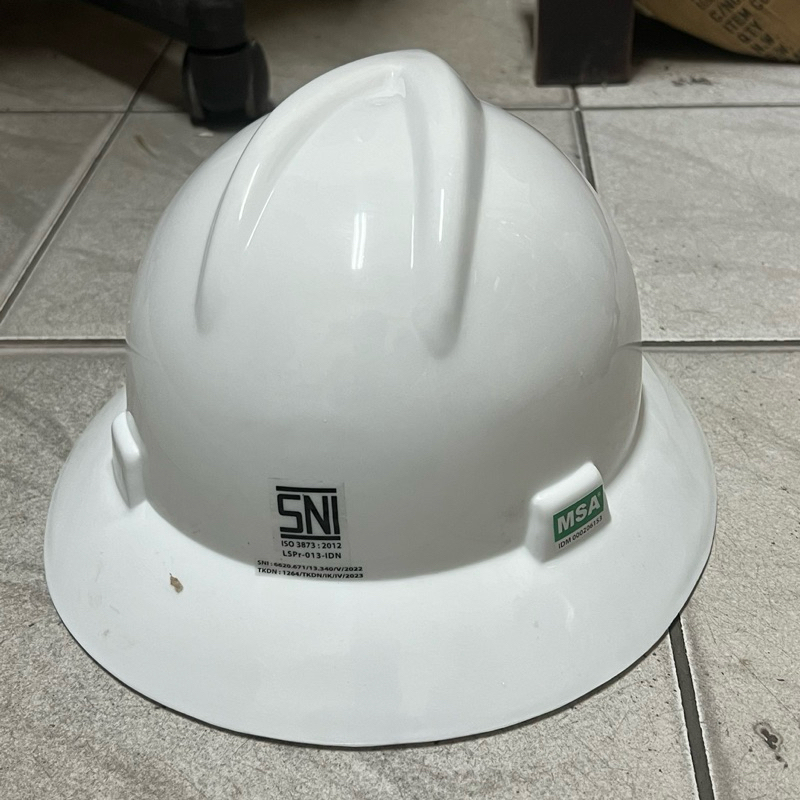 Jual Helm Safety MSA full brim Lokal inner biasa/Helm Safety Fullbrim ...