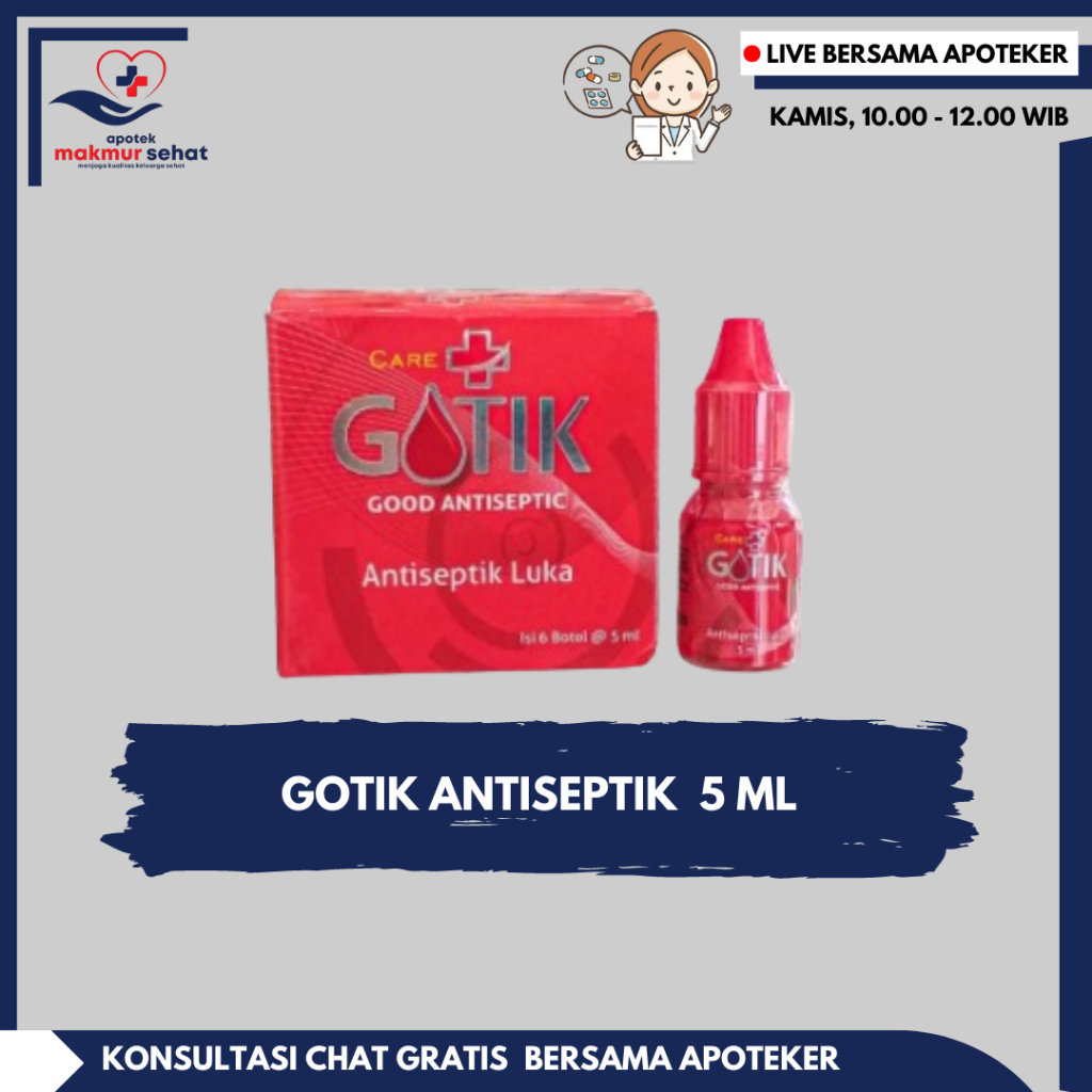 Jual GOTIK ANTISEPTIK 5 ML | Shopee Indonesia