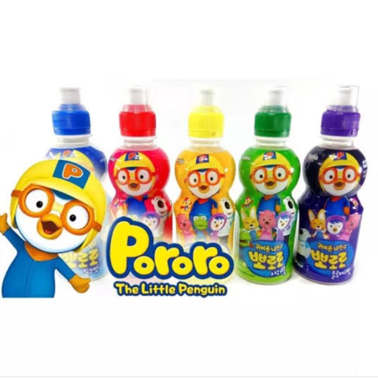 Jual 39 minuman pororo drink 235ml strawberry milk blueberry lychee mango phko0 | Shopee Indonesia