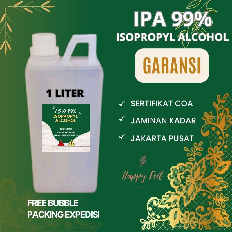 Jual ISOPROPYL / ISOPROPIL ALKOHOL MURNI 99% / IPA 1 LITER | Shopee Indonesia