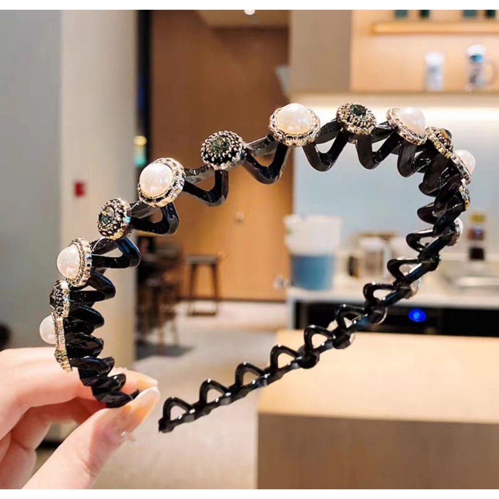 Jual Bando Sirkam Wanita Fashion Korea Headband Bandu Rambut Mutiara ...