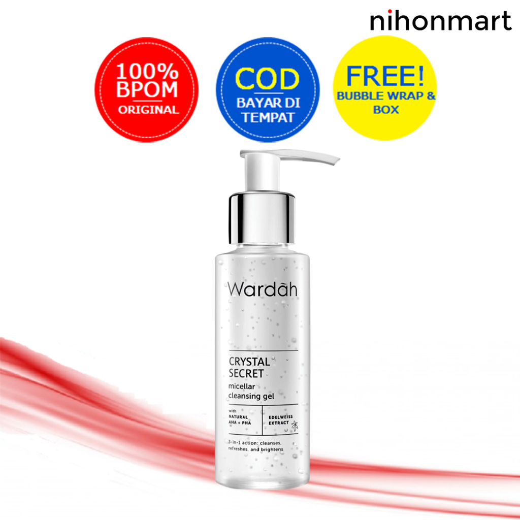 Jual Wardah Crystal Secret Micellar Cleansing Gel 95ml | Shopee Indonesia
