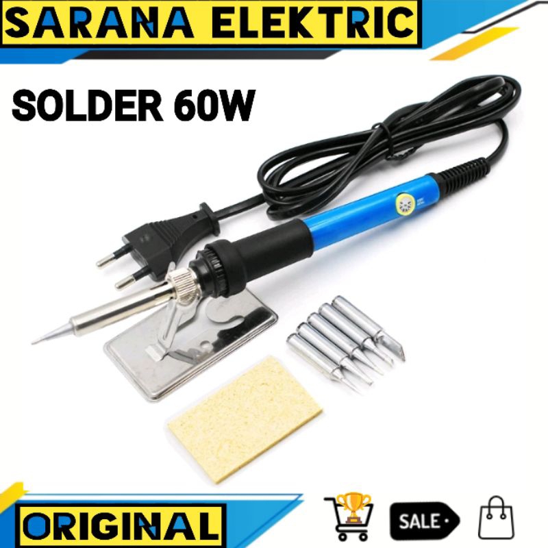 Jual SOLDER 60W SOLDERING IRON ADJUSTABLE 60 WATT TIMAH SOLDER CS31 CS ...