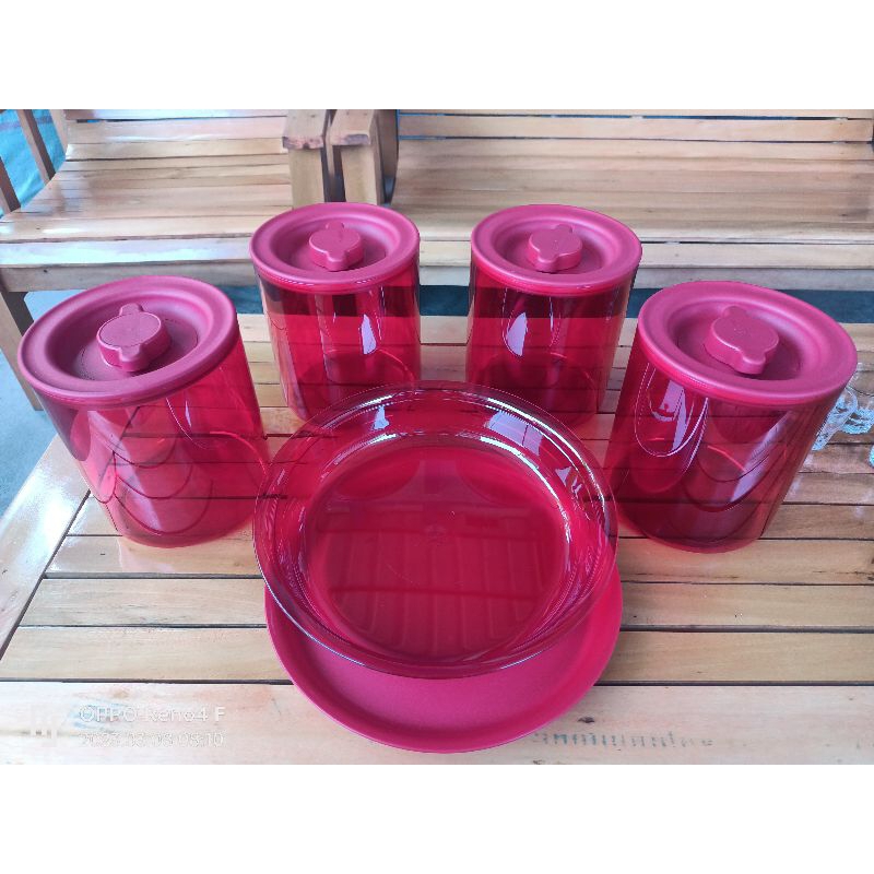 Jual toples premier window canister by Tupperware | Shopee Indonesia