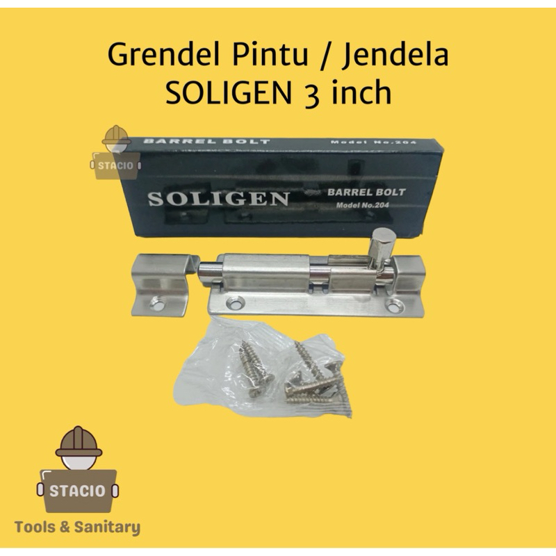 Jual Grendel Pintu Slot Selot Jendela Stainless Ukuran 3” inch | Shopee ...