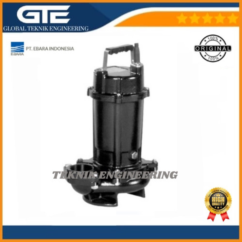 Jual Pompa ebara 65DVSA 51.5 2Hp 3Phase pompa celup Air Kotor automatis | Shopee Indonesia