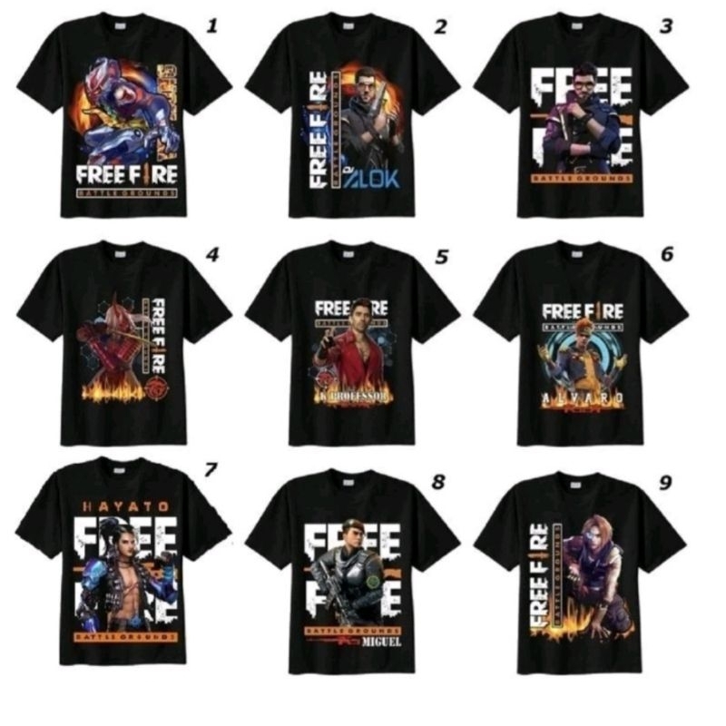 Jual baju ff free fire anak kaos anak | Shopee Indonesia