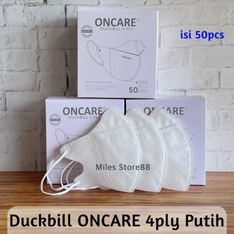 Jual Masker Duckbill Facemask ONCR isi 50pcs Dewasa Earloop Bergaris ...