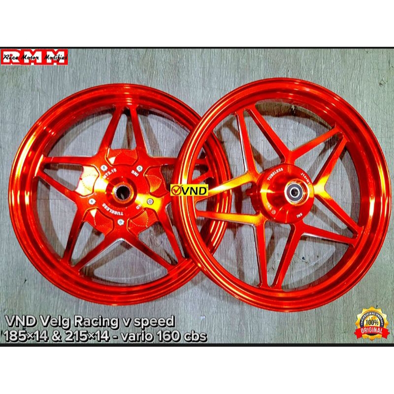 Jual VND RACING VELG V speed 185×14 & 215×14 vario 160 CBS | Shopee Indonesia