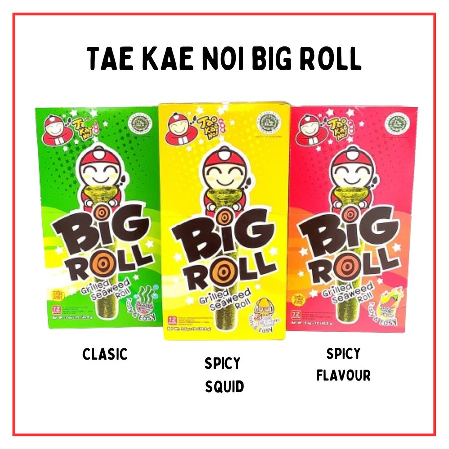 Jual Tao Kae Noi Big Roll Grilled Seaweed Tae Kae Noi Rumput Laut ...