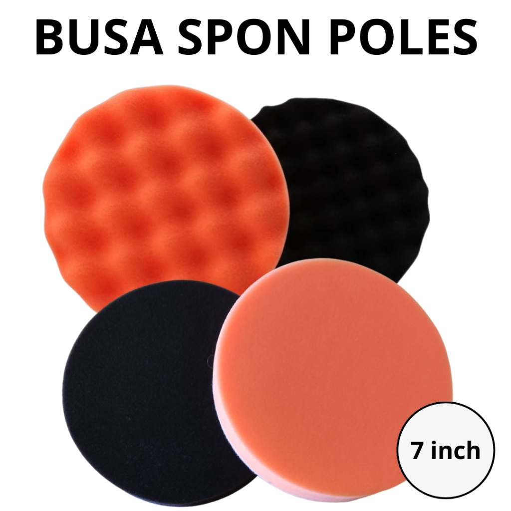 Jual Busa Poles 1 PCS Orange Atau Hitam Ukuran 7 Inch Pad Velcro Busa ...