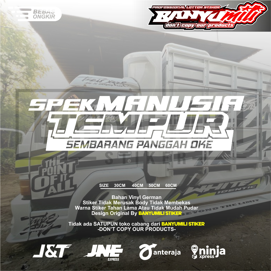 Jual Stiker spek manusia tempur stiker kaca mobil pickup truk sticker ...