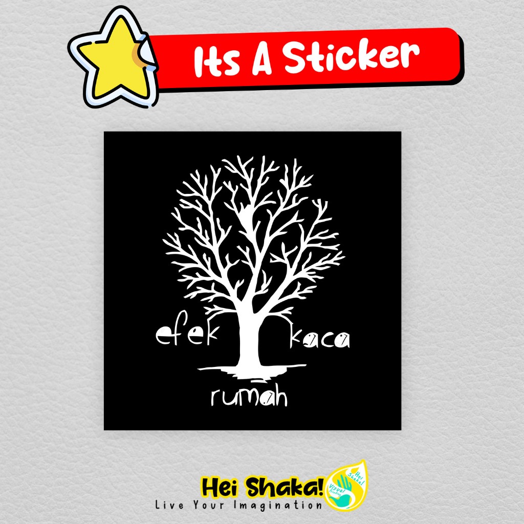 Jual Stiker EFEK RUMAH KACA Sticker Band Musik Indie Bahan Vinyl Anti ...