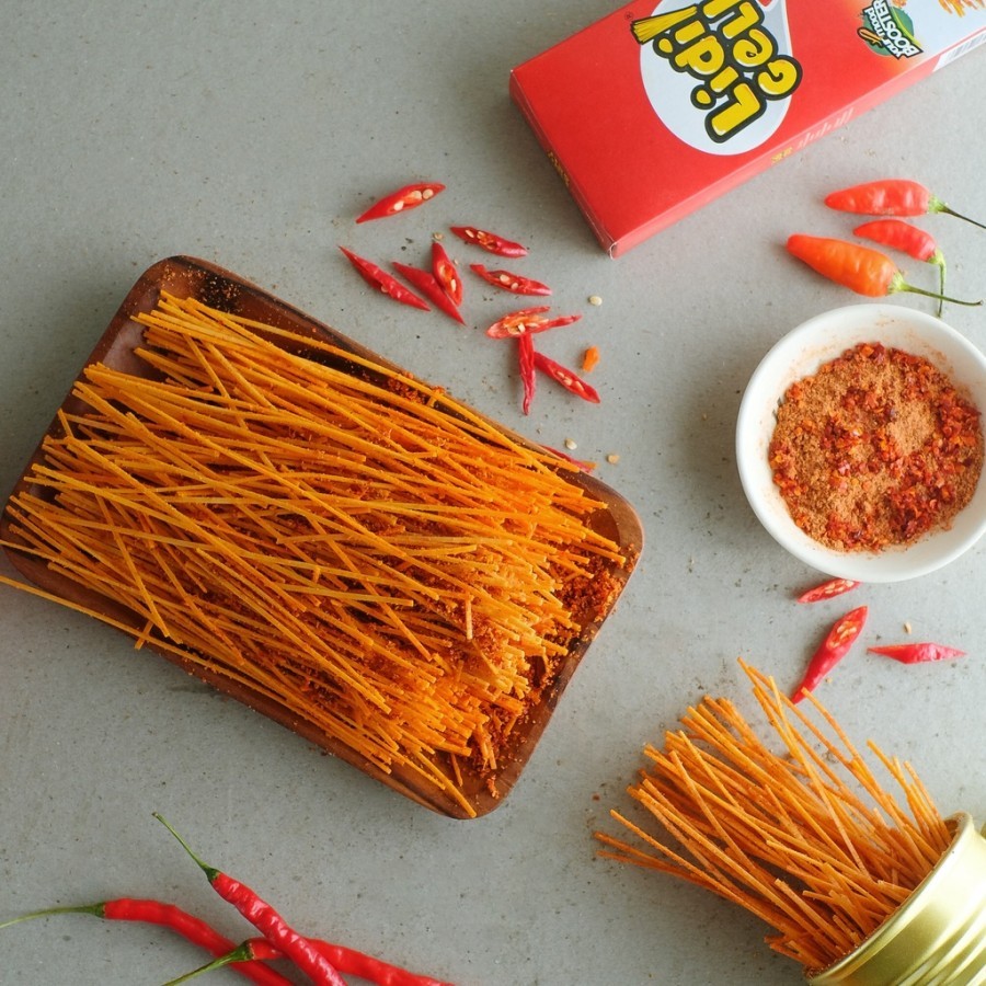 Jual Mie Lidi Geli Snack Cemilan Kekinian Viral Pedas Aneka Rasa ...