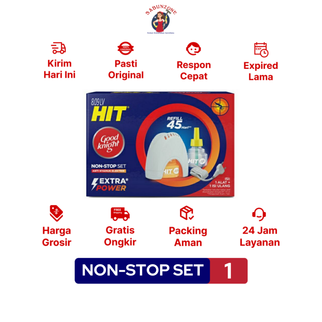 Jual Hit Nonstop Obat Anti Nyamuk Alat Electric Kabel Panjang + Refill ...