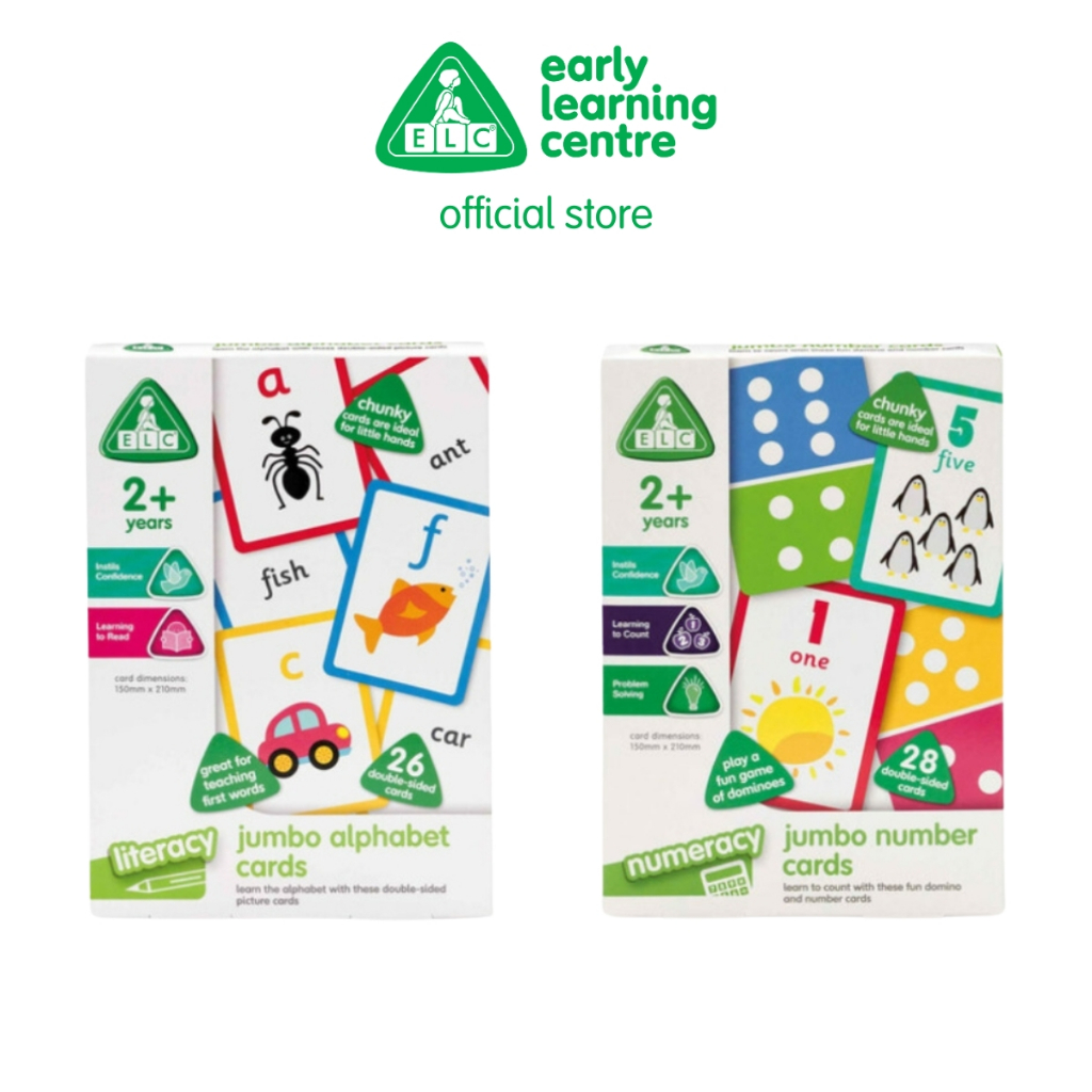 Jual ELC Jumbo Alphabet Number Cards - Mainan Kartu Edukasi Huruf Angka ...