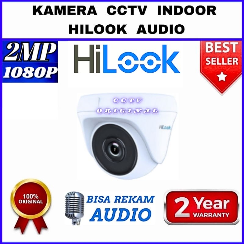 Jual CAMERA CCTV INDOOR HILOOK AUDIO --> 2MP 1080P | Shopee Indonesia
